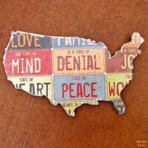 How to Make Your Own US Map Wall Art - Morena's Corner