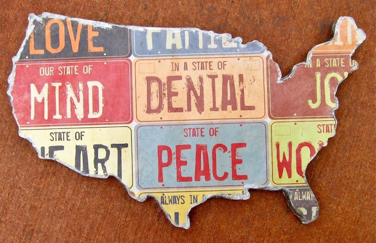 How to Make Your Own US Map Wall Art - Morena's Corner