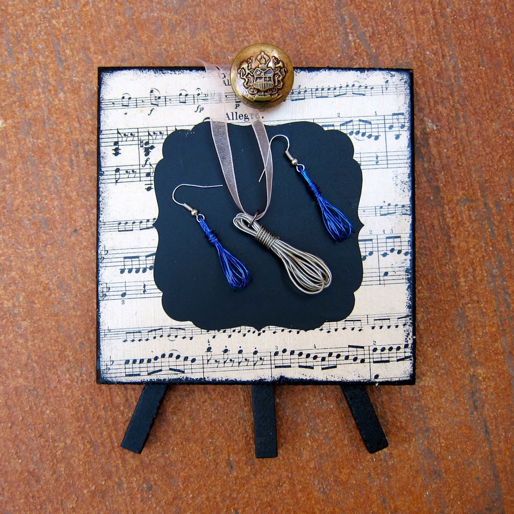 Make Tiny Whisk Earrings and Pendant - Morena's Corner