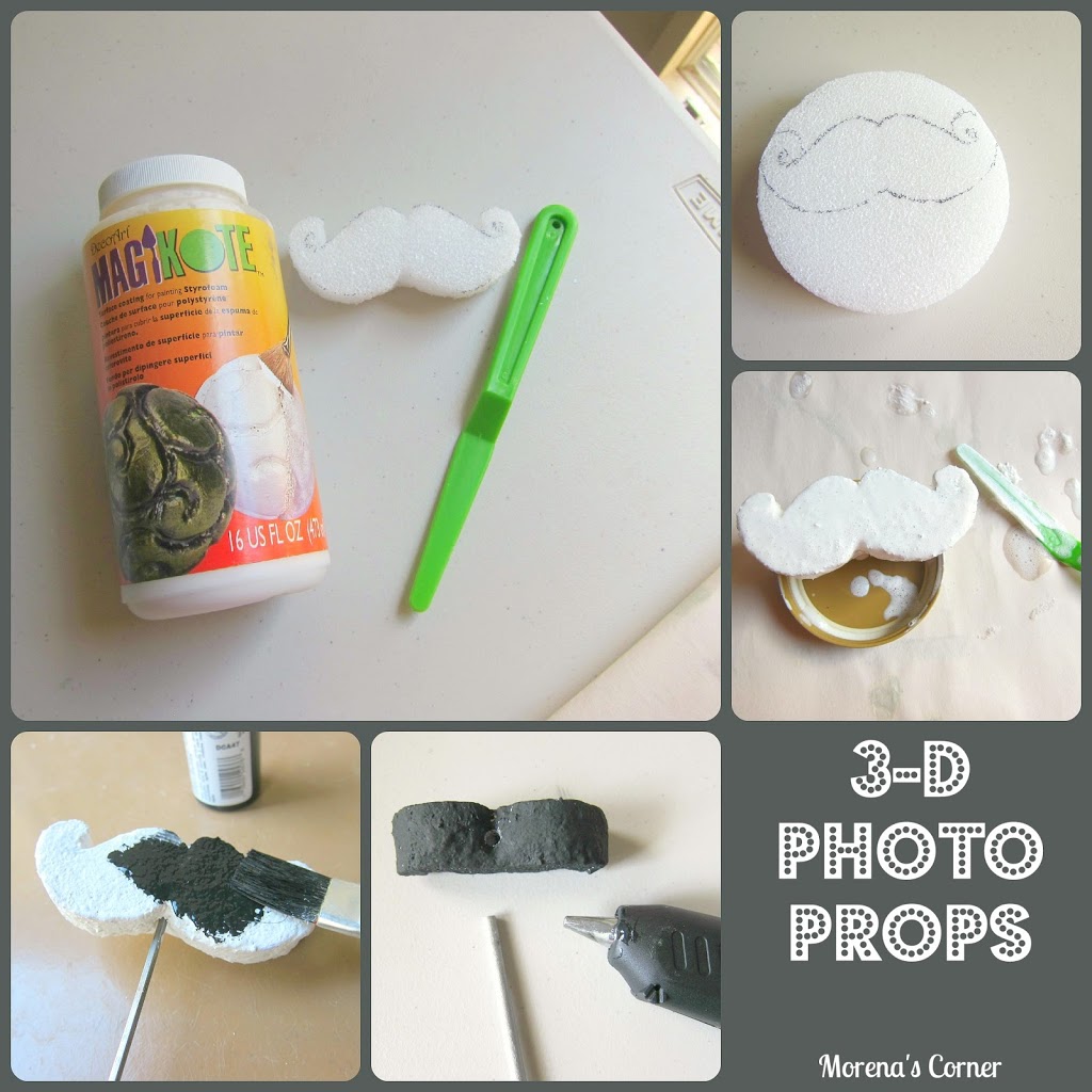 3-D Photo Props made with Styrofoam and MagiKote - Morena's Corner