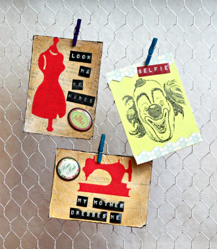 Artist Trading Cards (ATCs) made with DecoArt Multimedia Products ...
