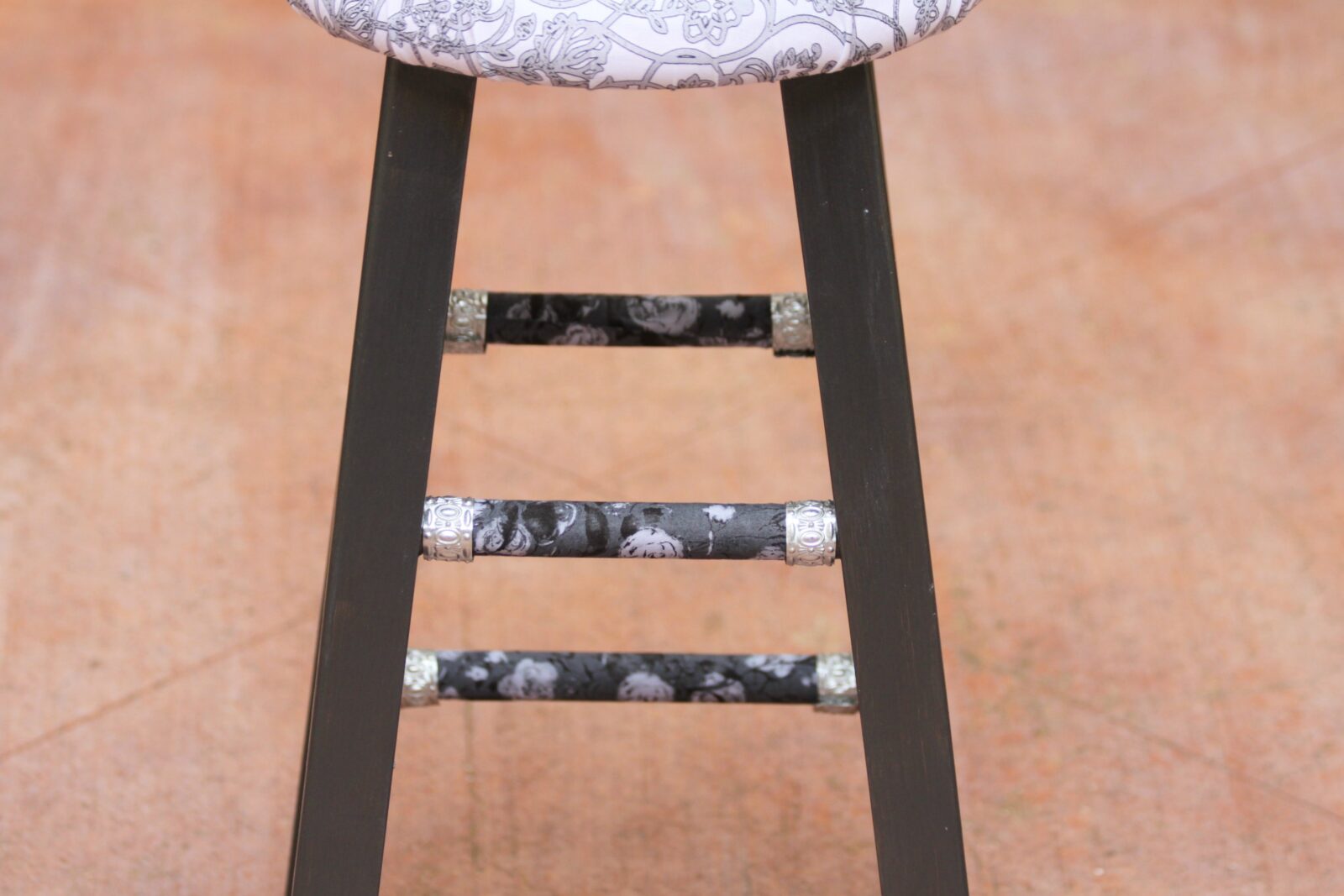Thrifted Wood Stool Make Over - Morena's Corner