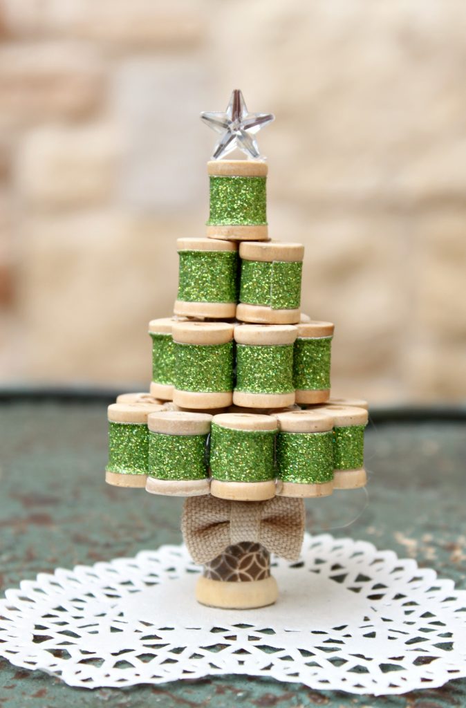 Spool Christmas Tree Ornament - Morena's Corner