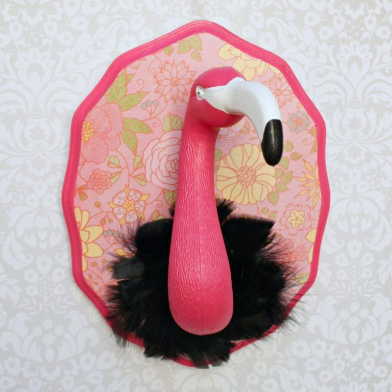 Flamingo Trophy Art Tutorial: Fun Summer Decor DIY - Morena's Corner