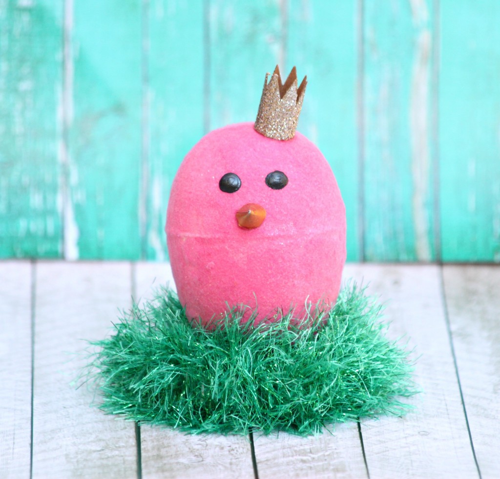 Flocked Chick DIY from Styrofoam - Morena's Corner