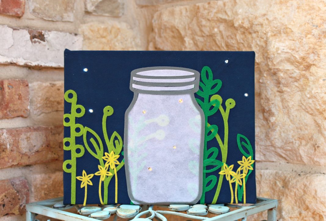 DIY Lightning Bug Wall Art with Lights - Morena's Corner