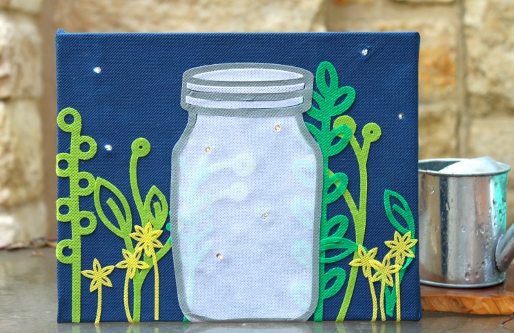 DIY Lightning Bug Wall Art with Lights - Morena's Corner