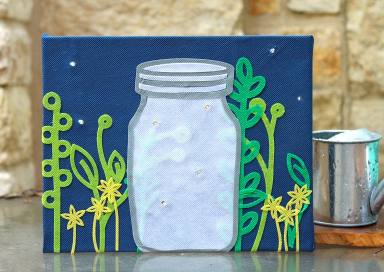 DIY Lightning Bug Wall Art with Lights - Morena's Corner