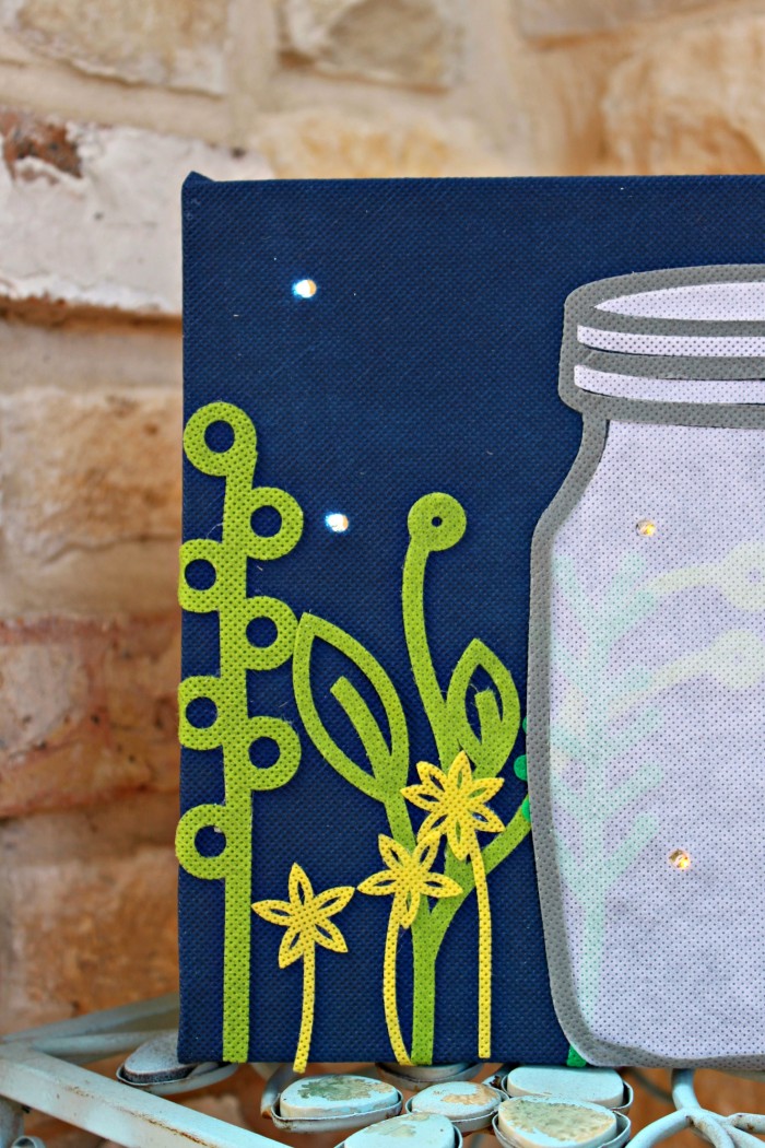 DIY Lightning Bug Wall Art with Lights - Morena's Corner