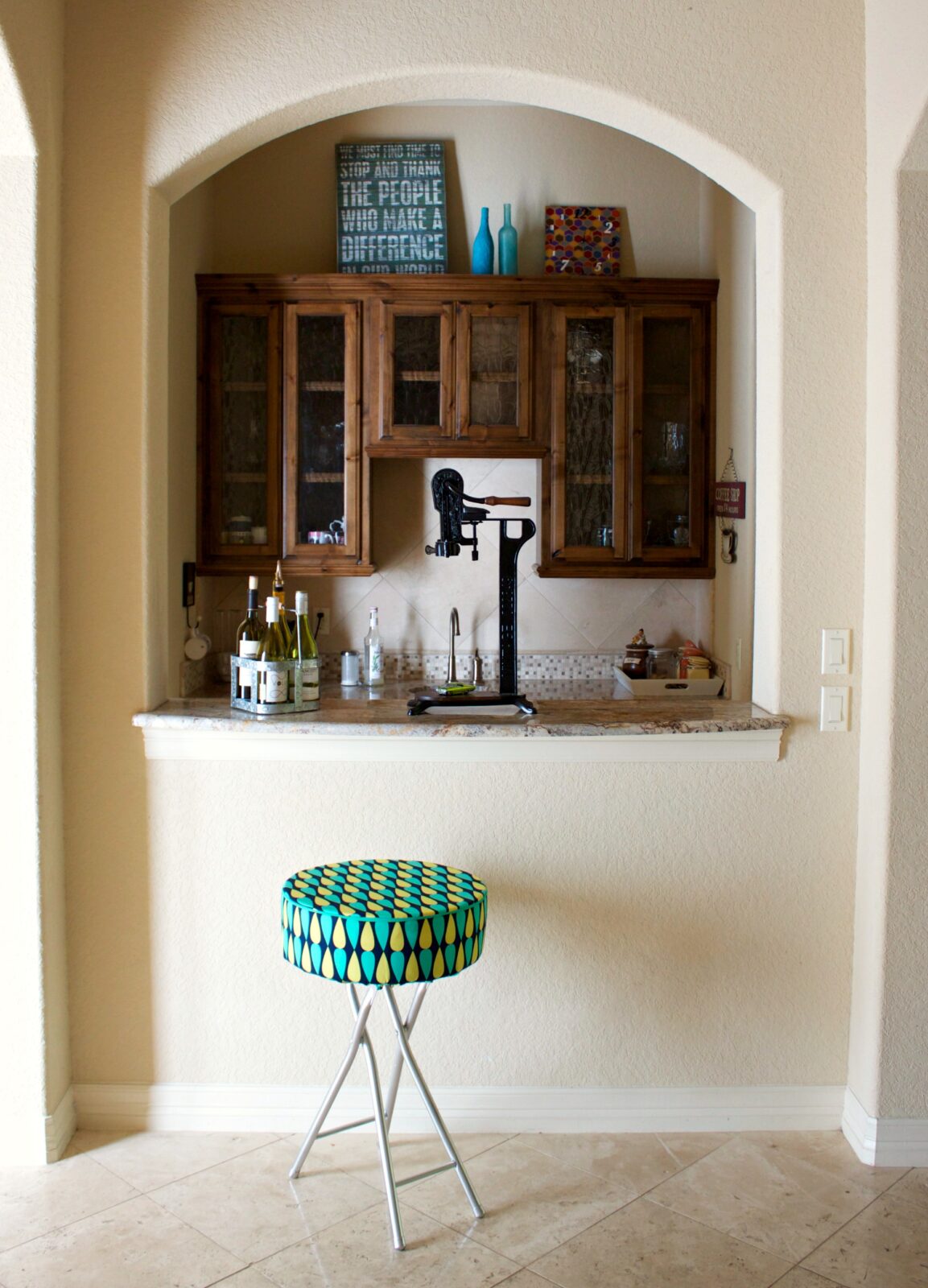 DIY Tuffet Side Table or Bar Stool - Morena's Corner