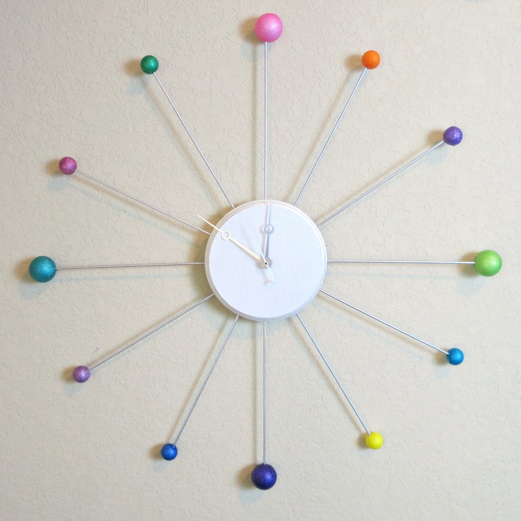 DIY Atomic Retro Clock - Morena's Corner