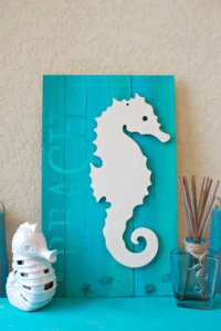 DIY Beach Wall Art Home Decor - Morena's Corner