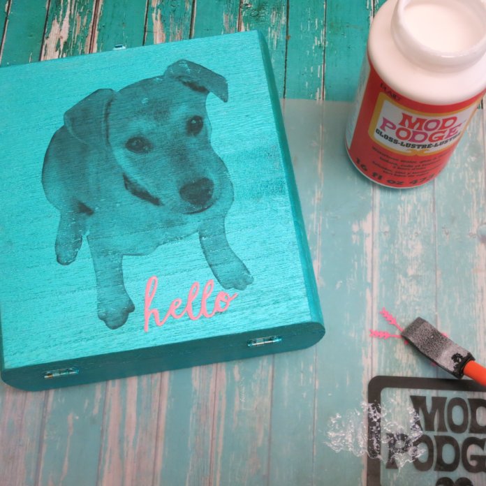 Mod Podge Image Transfer: DIY Cigar Box Purse - Morena's Corner
