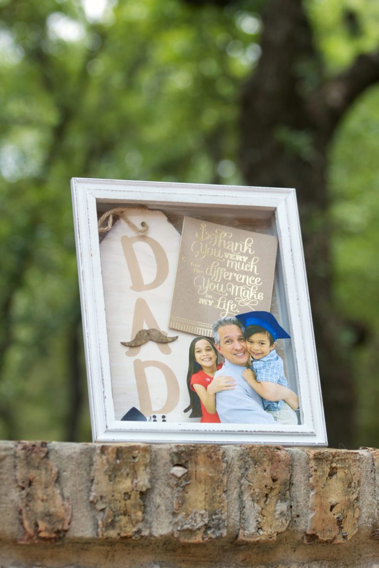 Father's Day Shadow Box Photo Gift Tutorial - Morena's Corner