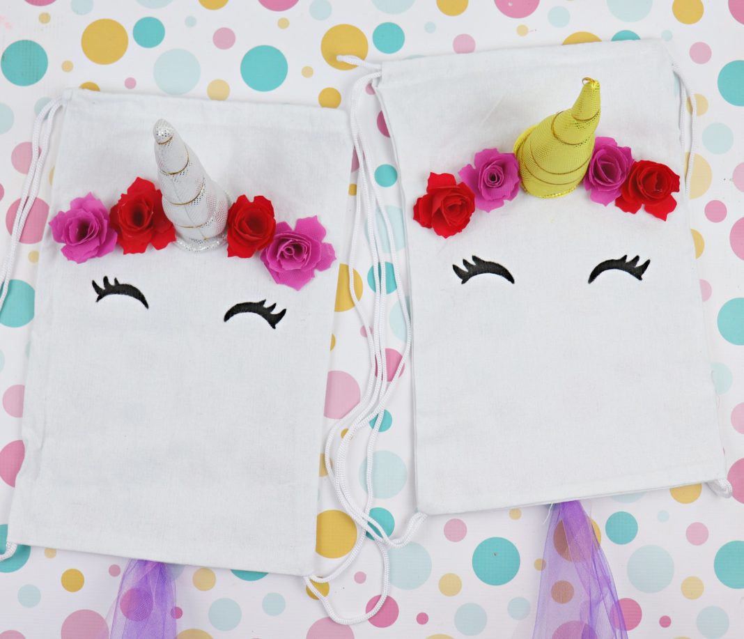 Unicorn Drawstring Bag Tutorial - Morena's Corner