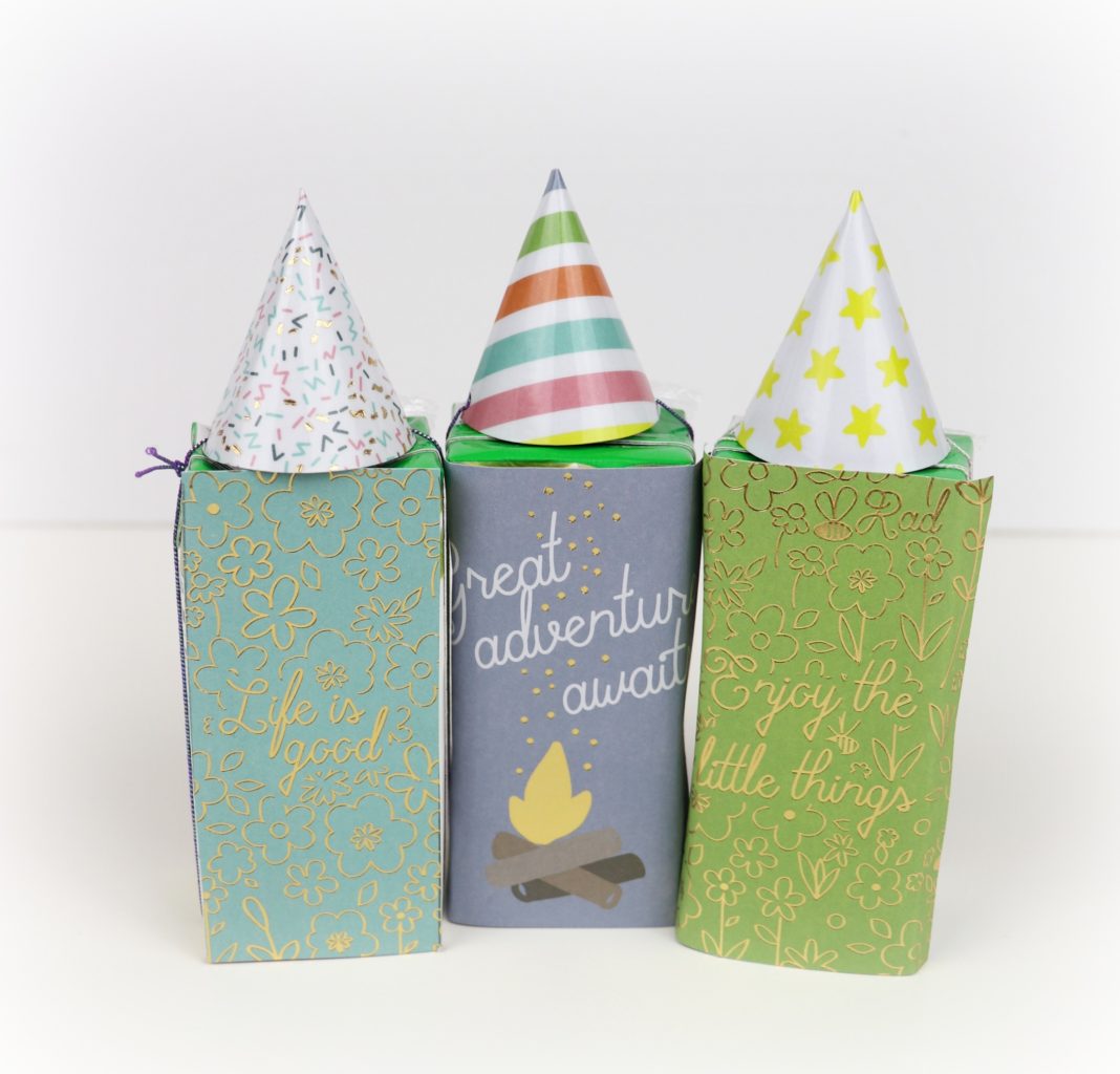 Mini Party Hats Tutorial with Free SVG Cut File - Morena's Corner