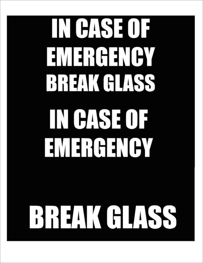 Break Glass in Case of Emergency Candy Decor - Morena's Corner