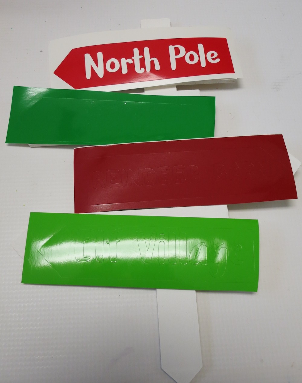 North Pole Sign Christmas DIY with Free Cut File - Morena's Corner