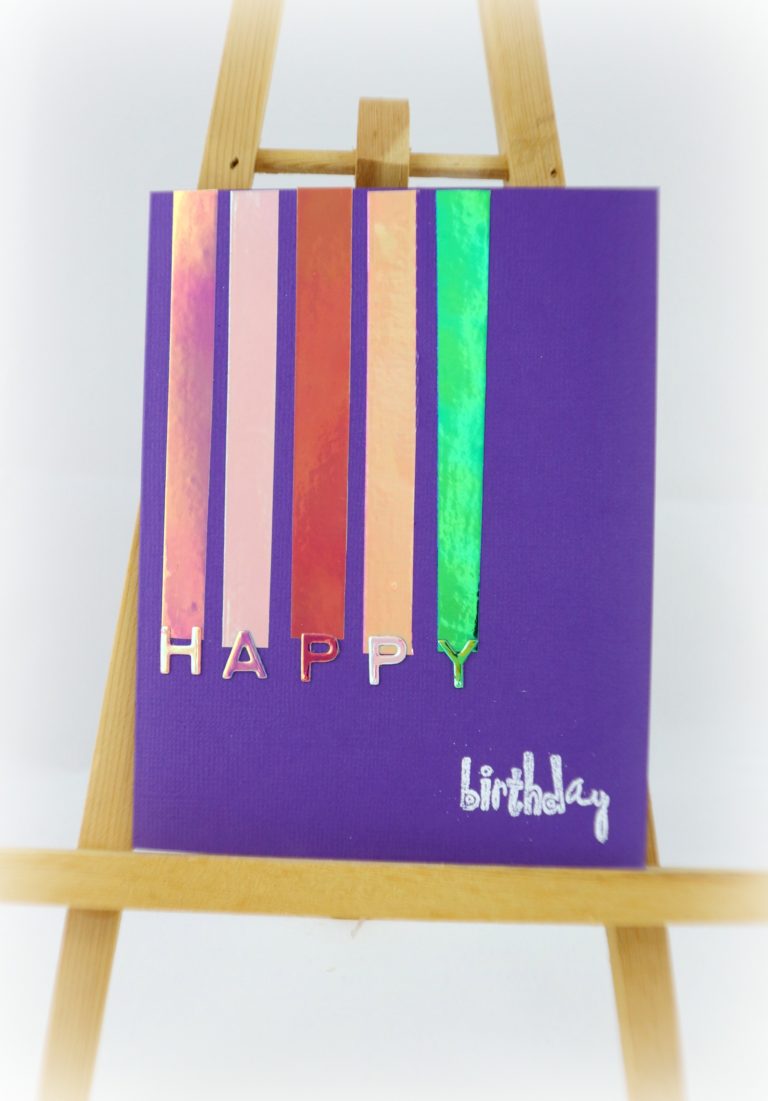 DIY Foil Cards Made Using Opal Vinyl - Morena's Corner