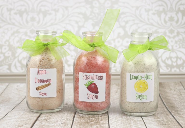 Flavored Sugar Recipes with Free Printable Labels - Morena's Corner