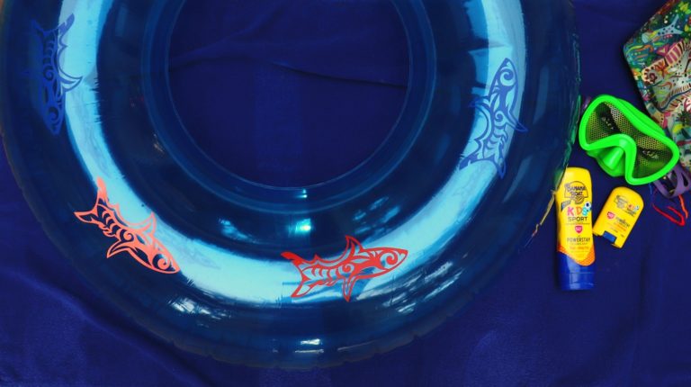 Shark Pool Float Tutorial: Customize with Vinyl - Morena's Corner