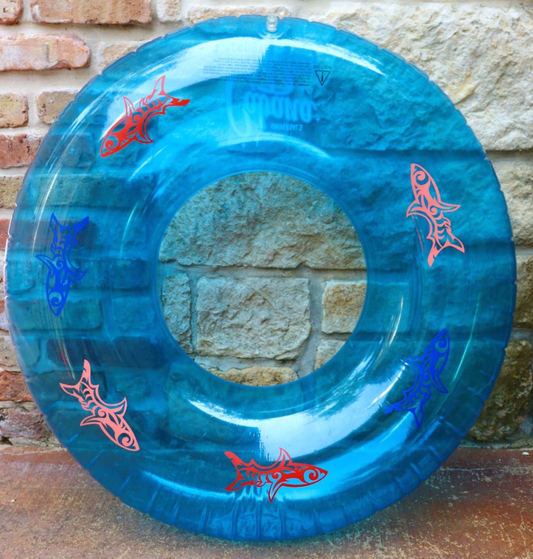 Shark Pool Float Tutorial: Customize with Vinyl - Morena's Corner