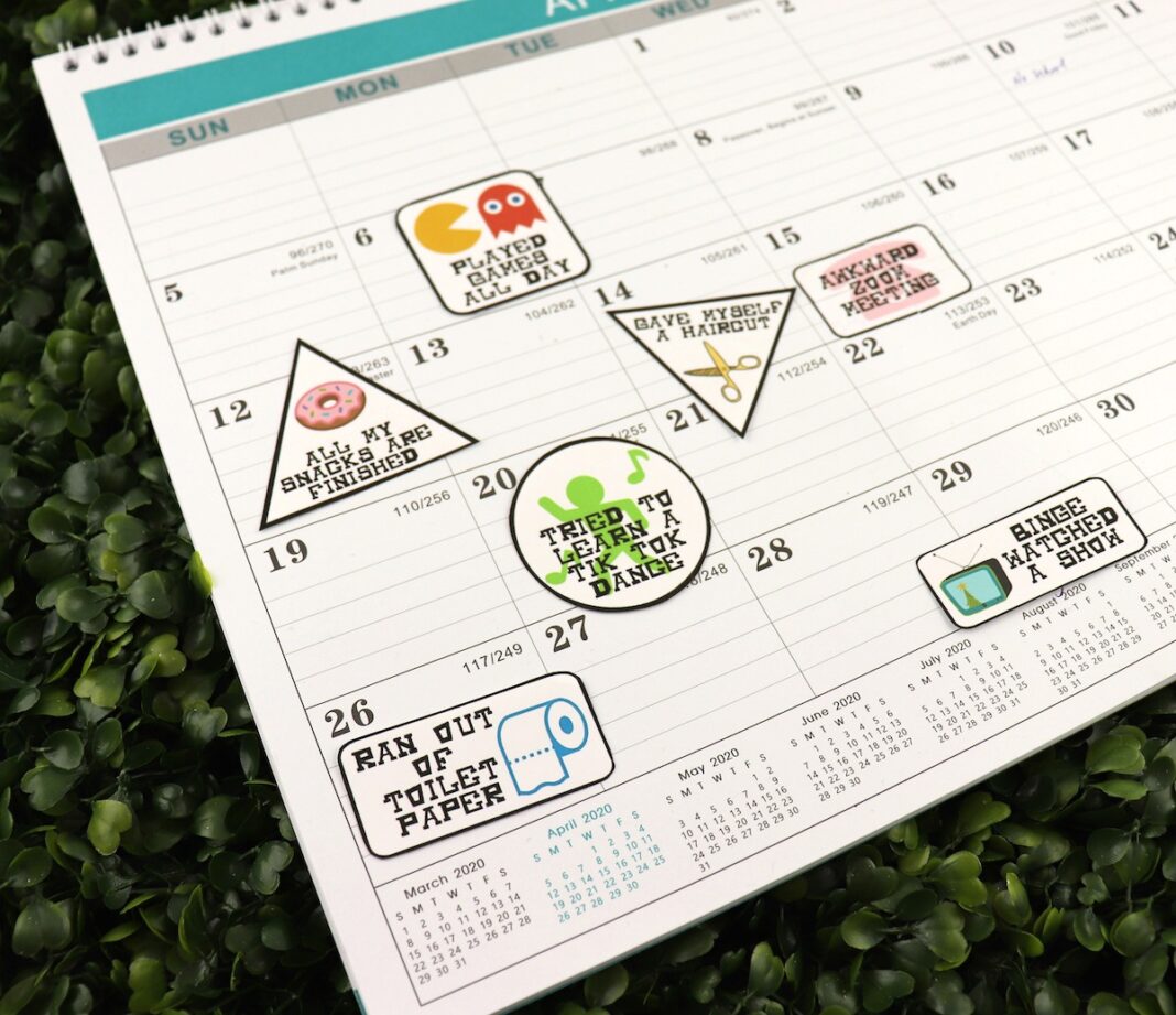 Quarantine Stickers Printable for Badges or Planners - Morena's Corner