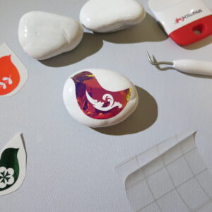 Vinyl on Painted Rocks: Spread Cheer - Morena's Corner