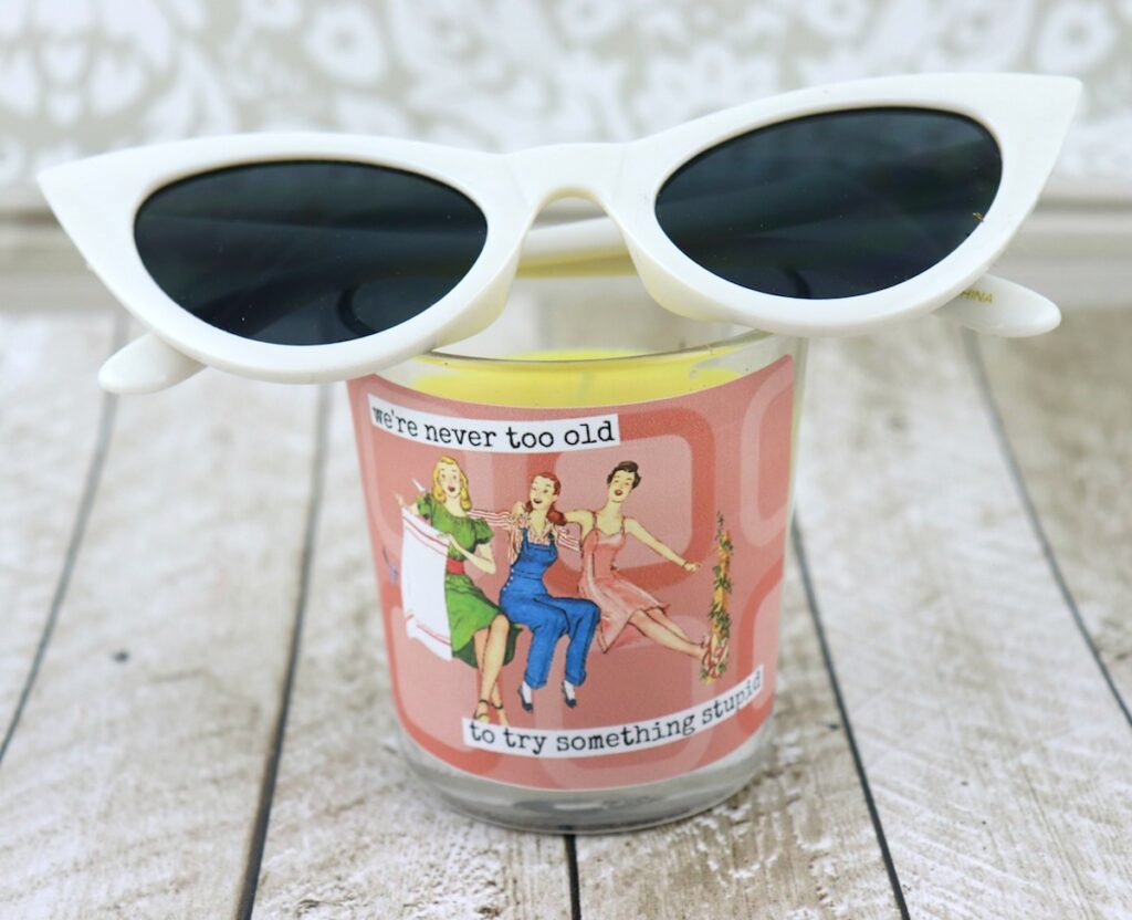 Retro Candle Label Printable Inspired by Anne Taintor - Morena's Corner