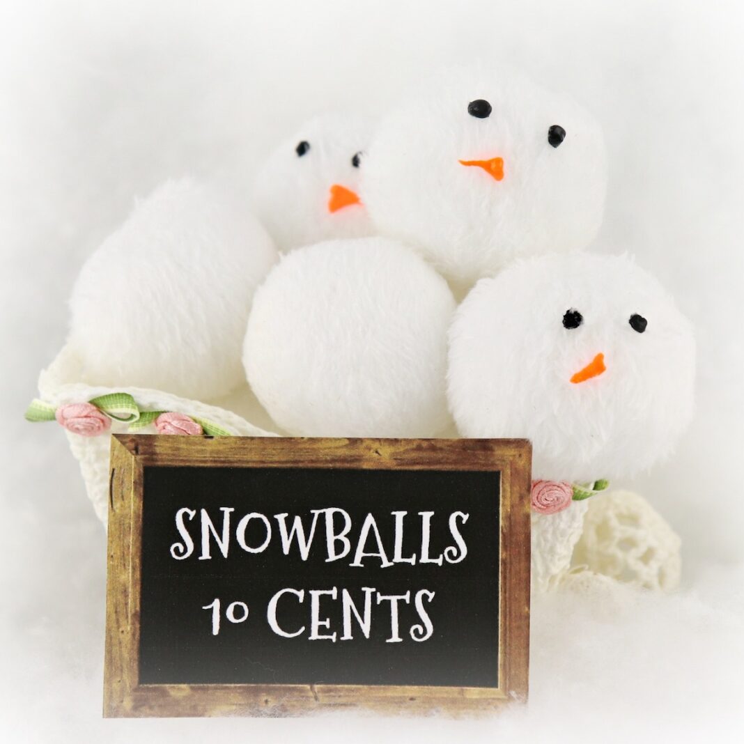 Plush Snowballs Tutorial: Winter Fun - Morena's Corner
