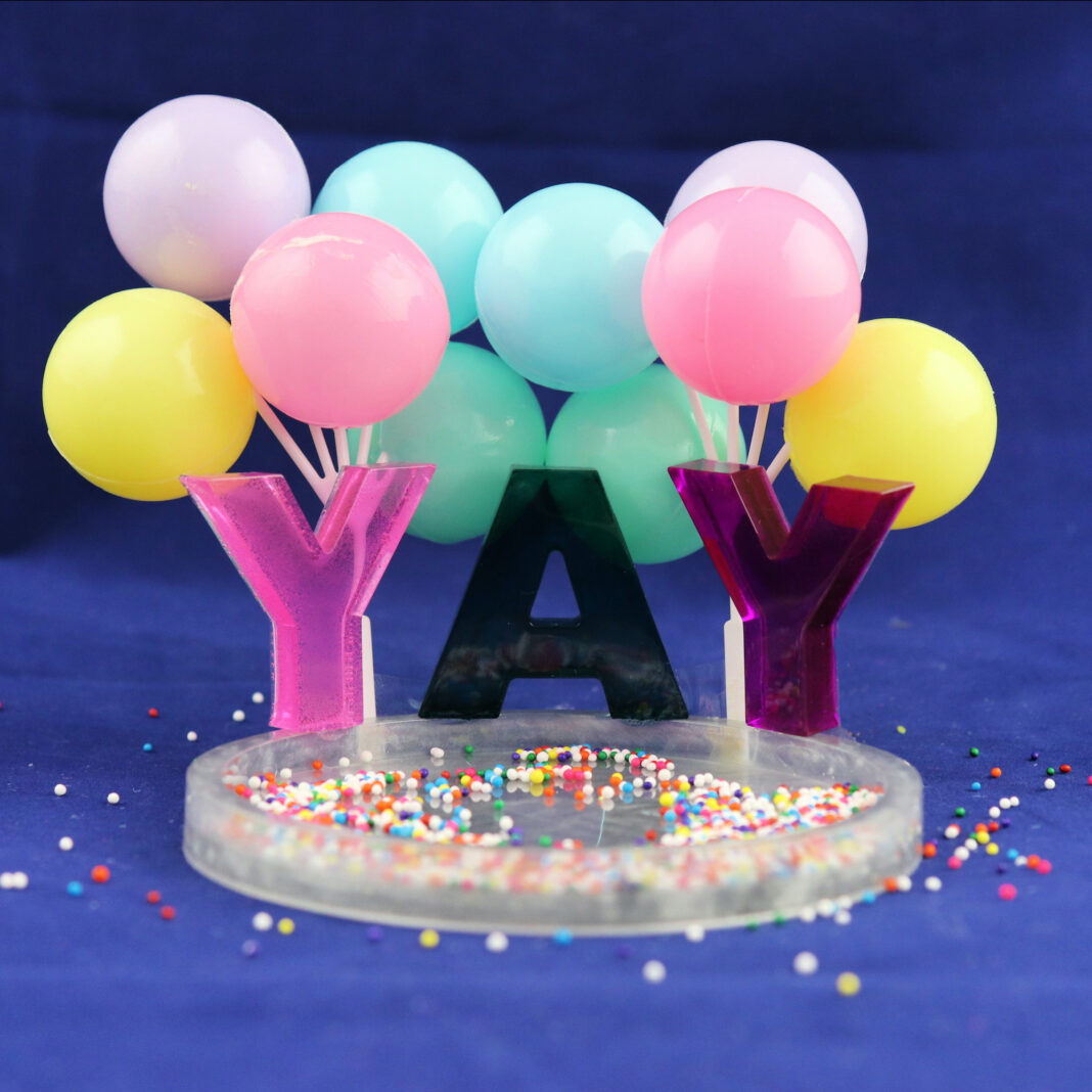 Resin Cake Topper DIY for Party Fun! - Morena's Corner