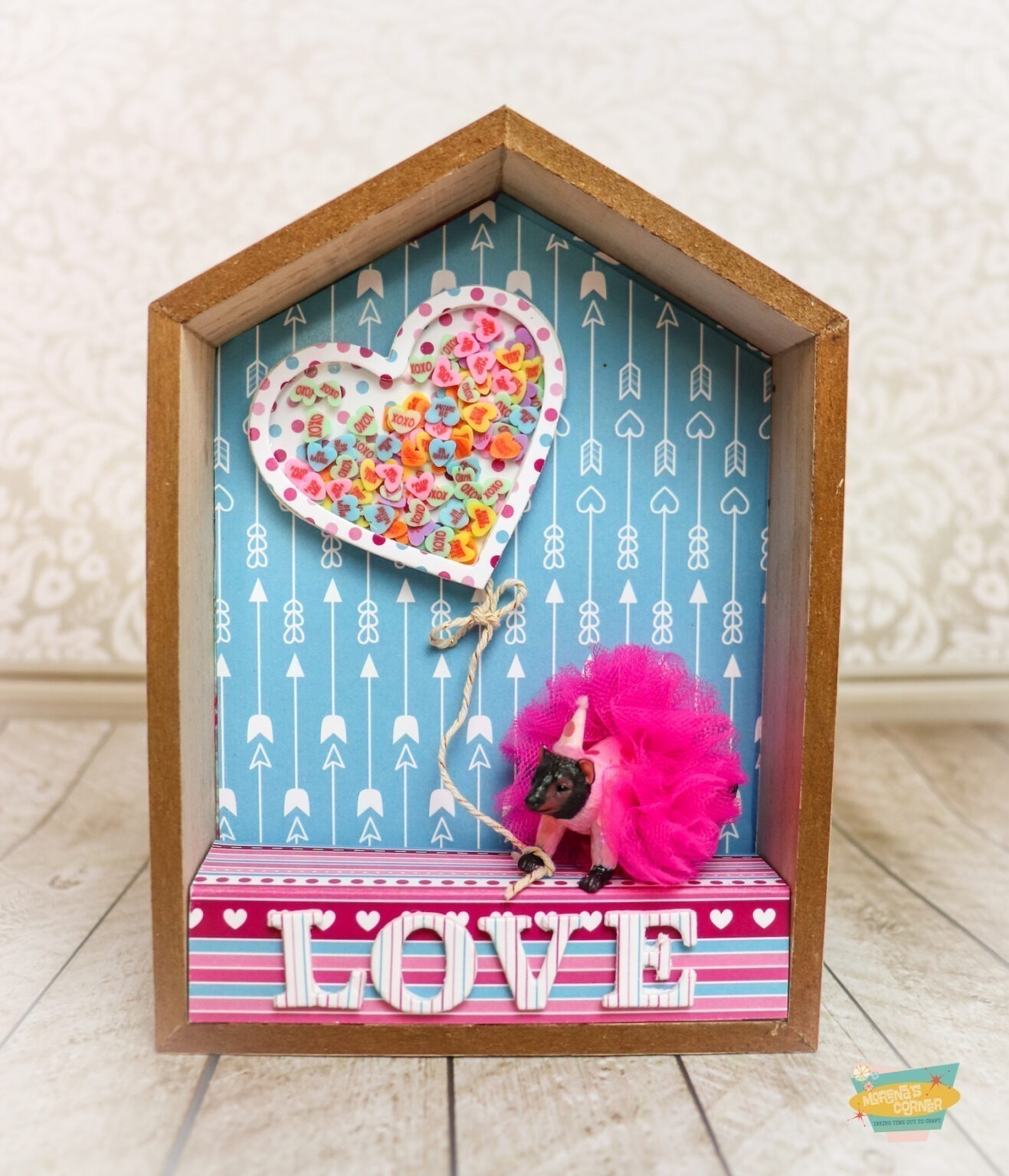 Valentine Shaker Box Gift Tutorial - Morena's Corner