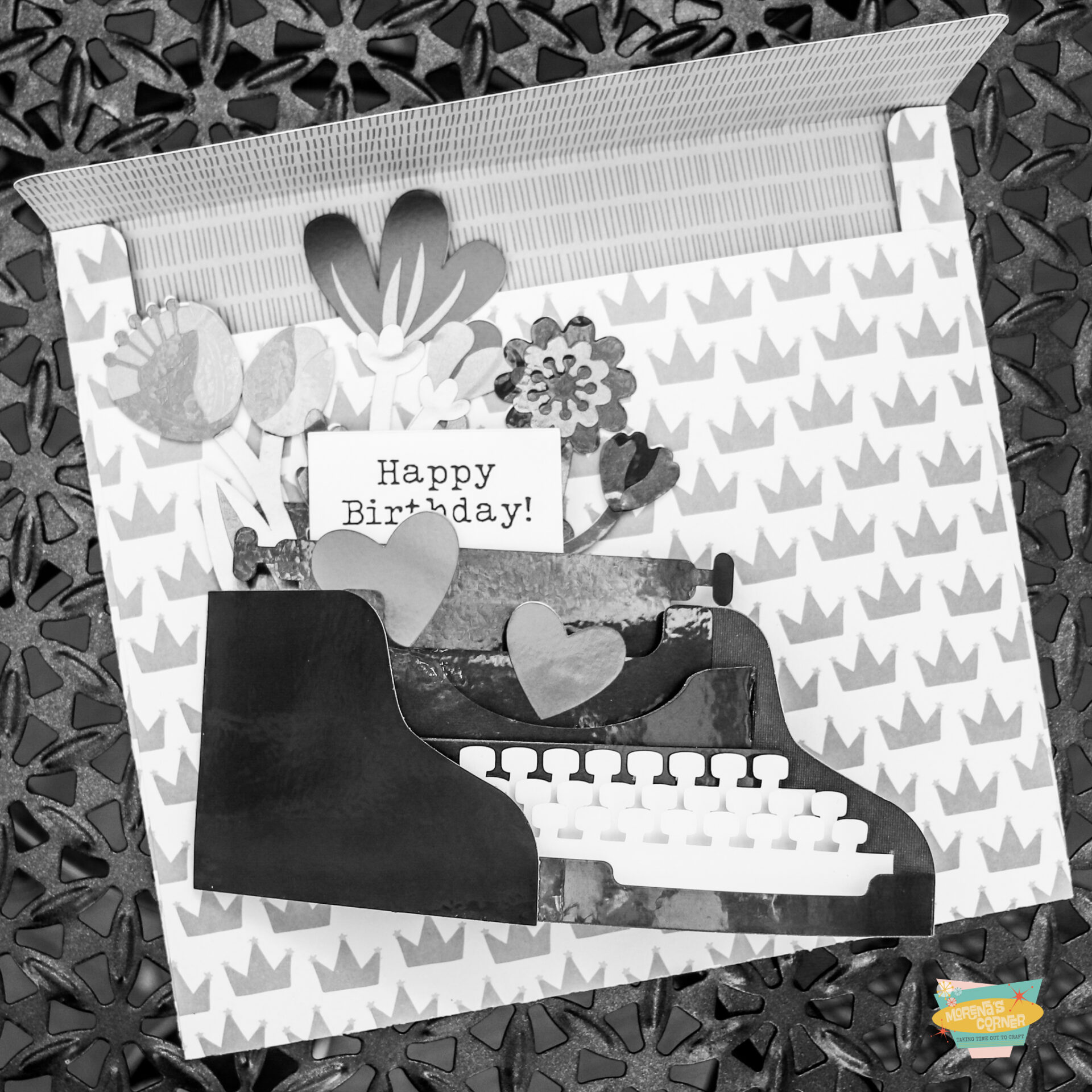 Pop Up Typewriter Card Project - Morena's Corner