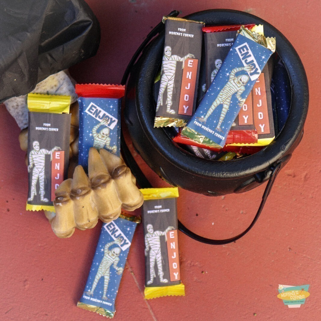 Retro Monster Candy Labels Free Printable - Morena's Corner