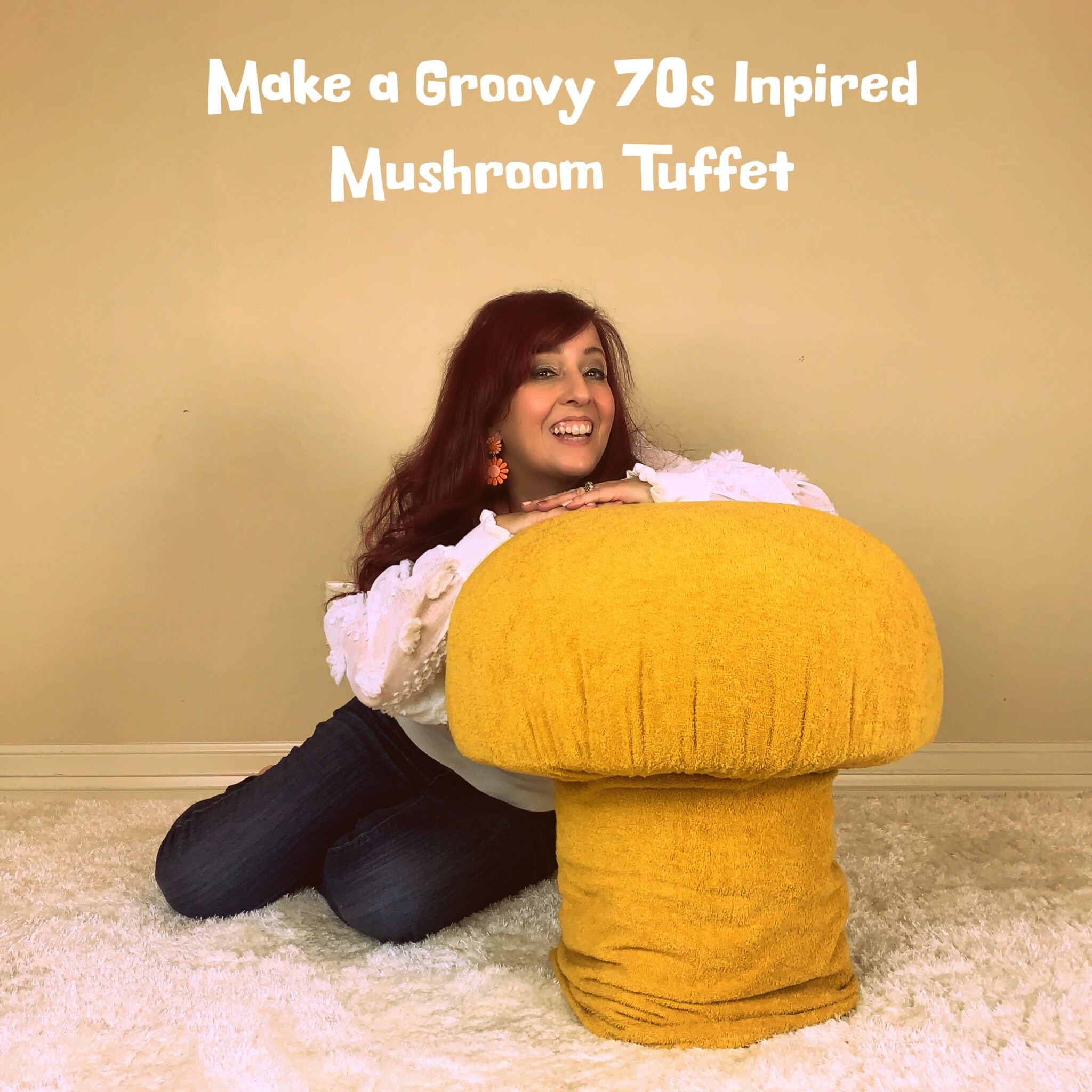 Retro Mushroom Tuffet DIY - Morena's Corner