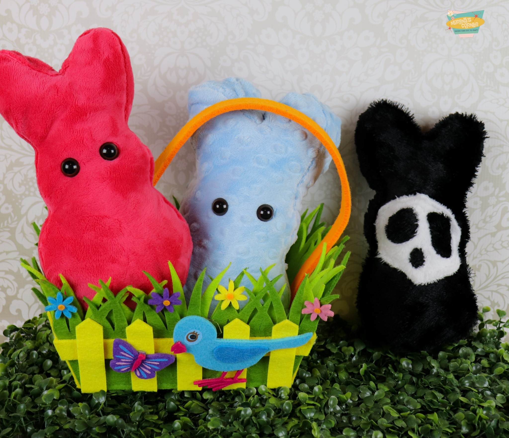 DIY Bunny Peeps Plush with Pattern - Morena's Corner