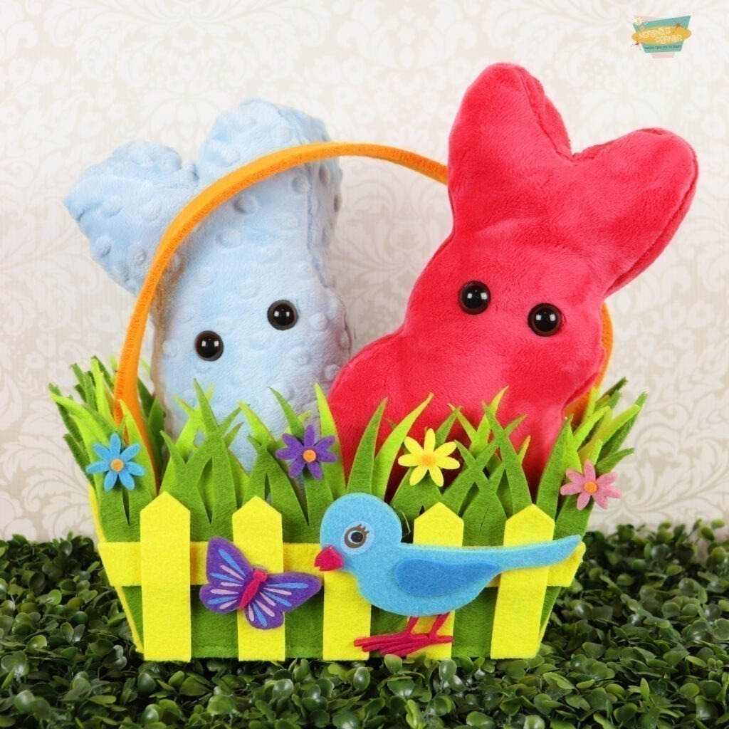 DIY Bunny Peeps Plush with Pattern - Morena's Corner