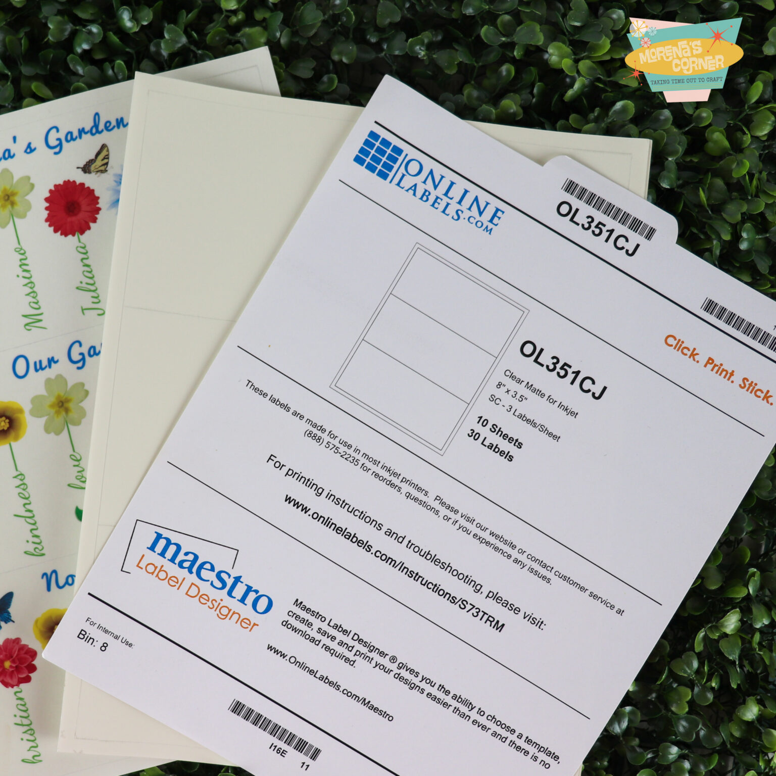 Customize Floral Garden Labels for Mother's Day - Morena's Corner