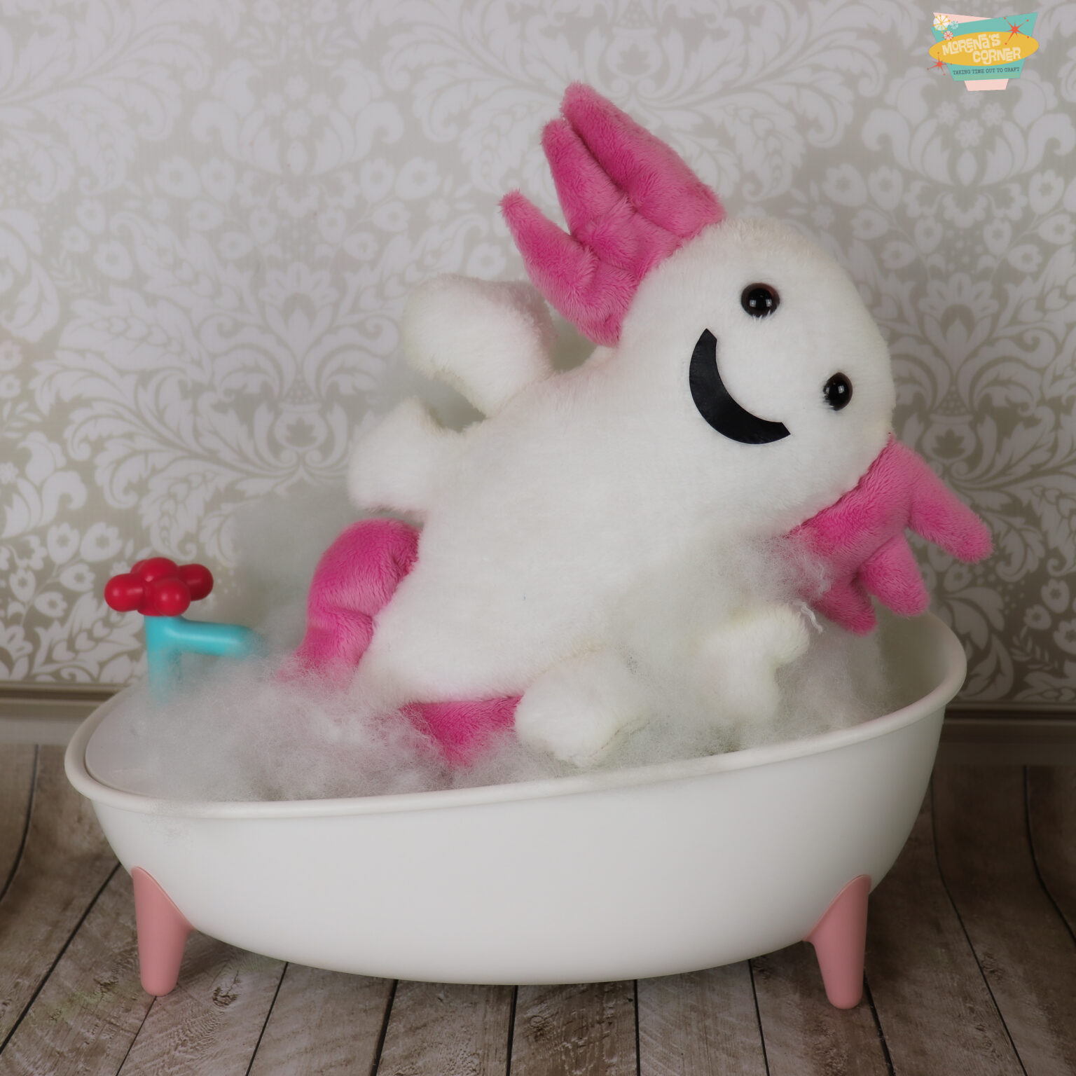 Adorable Axolotl Plush Tutorial with Poly-Fil - Morena's Corner