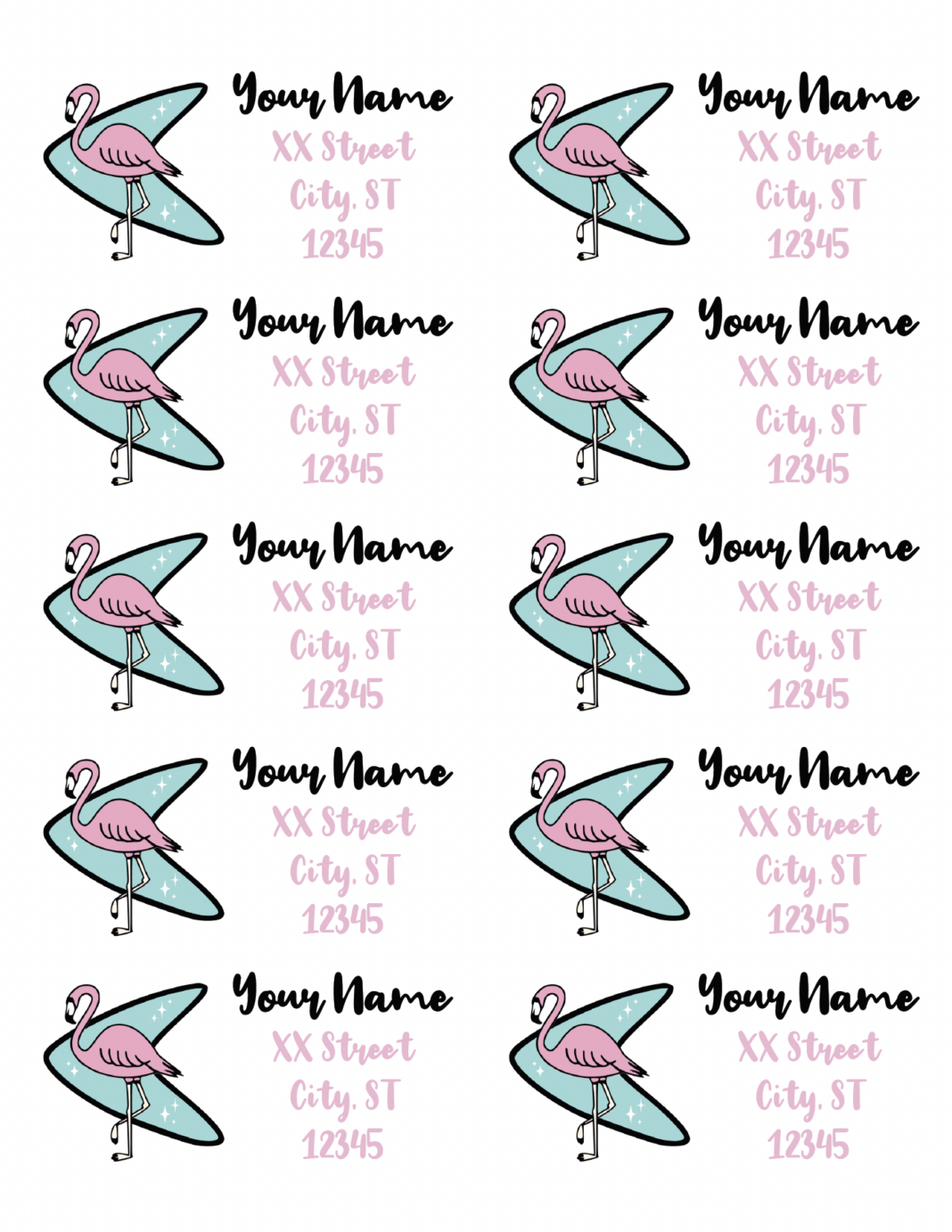 Free Printable Custom Address Label Templates - Morena's Corner