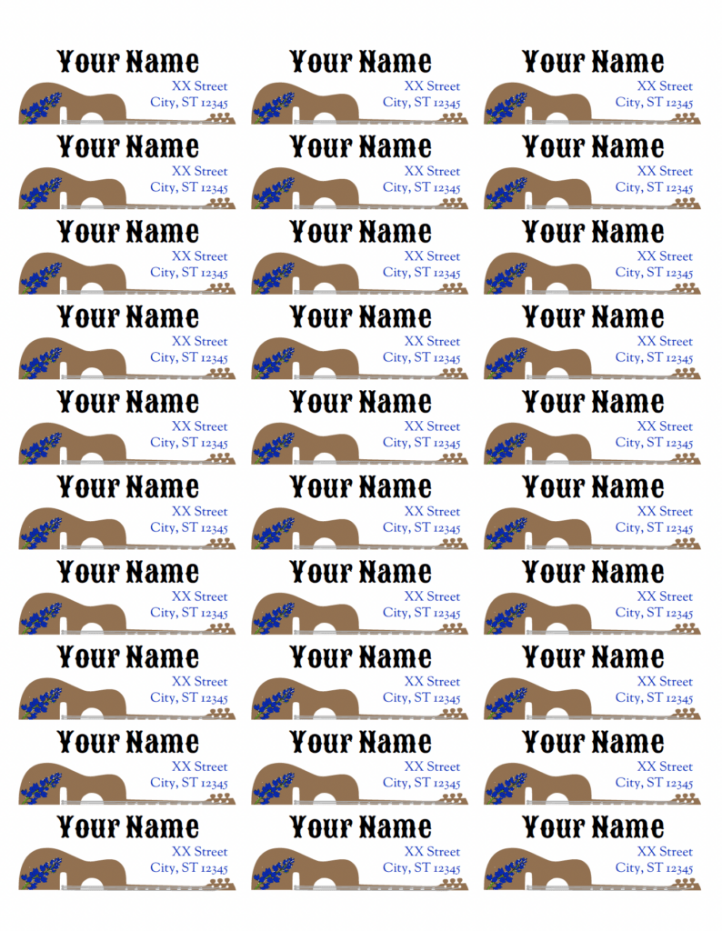 Free Printable Custom Address Label Templates - Morena's Corner