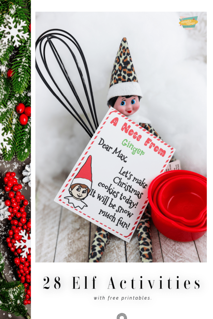 Free Elf Printable Letters + 28 Activities - Morena's Corner